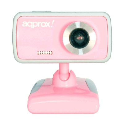 WEB CAM USB 2.0 COLOR ROSA CON MICROFONO 1.3MP APPROX APPWC02P - NewhomePC