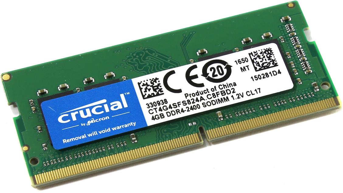 Crucial 4Gb SO-DIMM DDR4 2400MHz 1.2V - NewhomePC